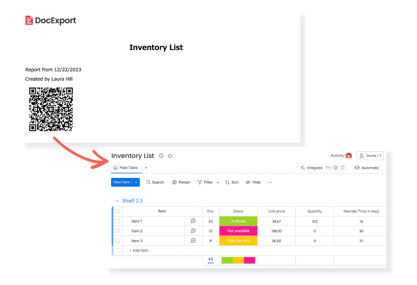 QR Code DocExport PDF Generator For Monday QR Code DocExport PDF Generator For Monday